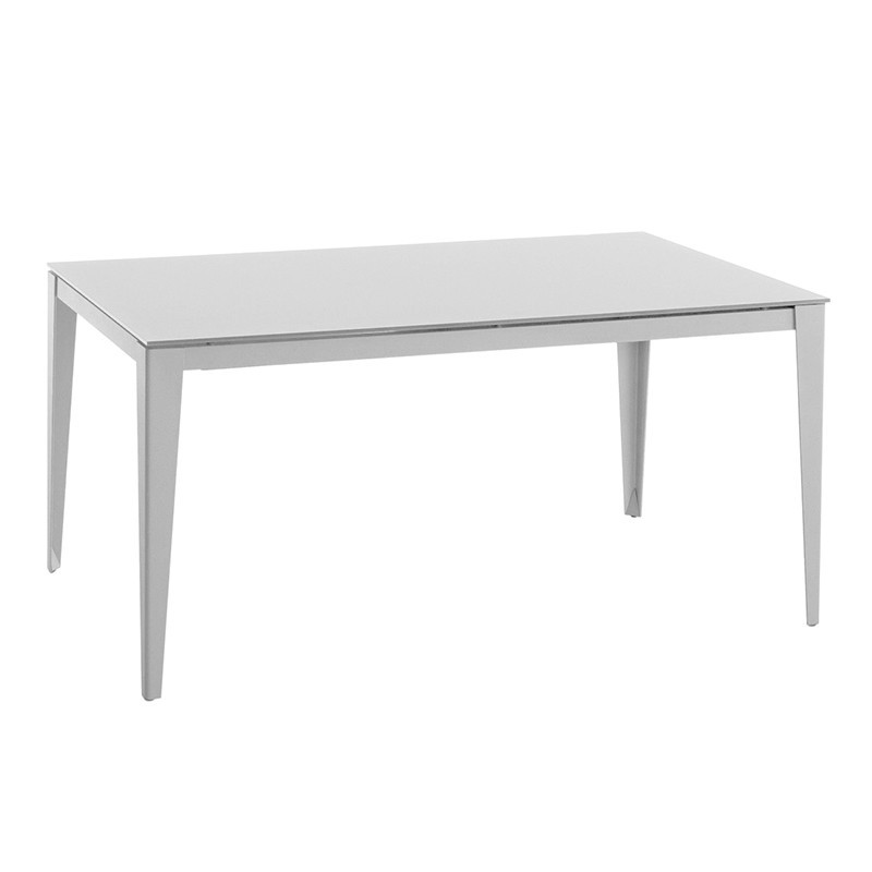Table salle à manger blanche extensible design sur CDC Design